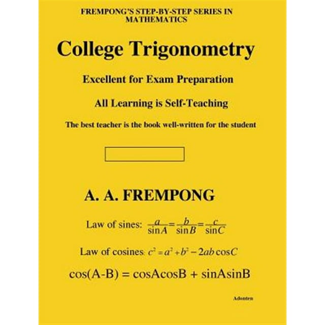College Trigonometry - Walmart.com