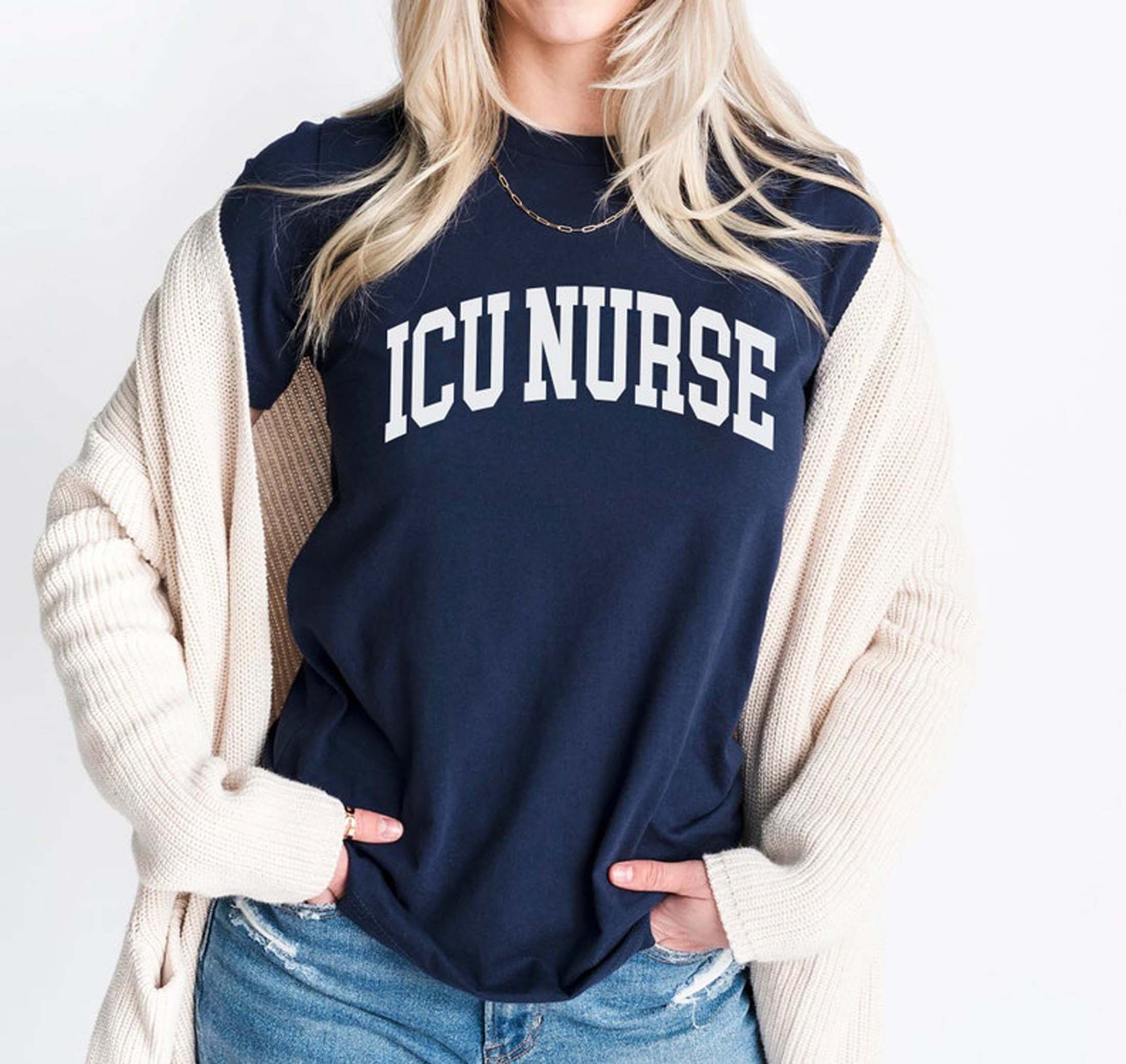 College Vintage ICU Nurse Shirt, Intensive Care Unit Nurses, NICU Icu Nurse, Rn Grad Gifts ...