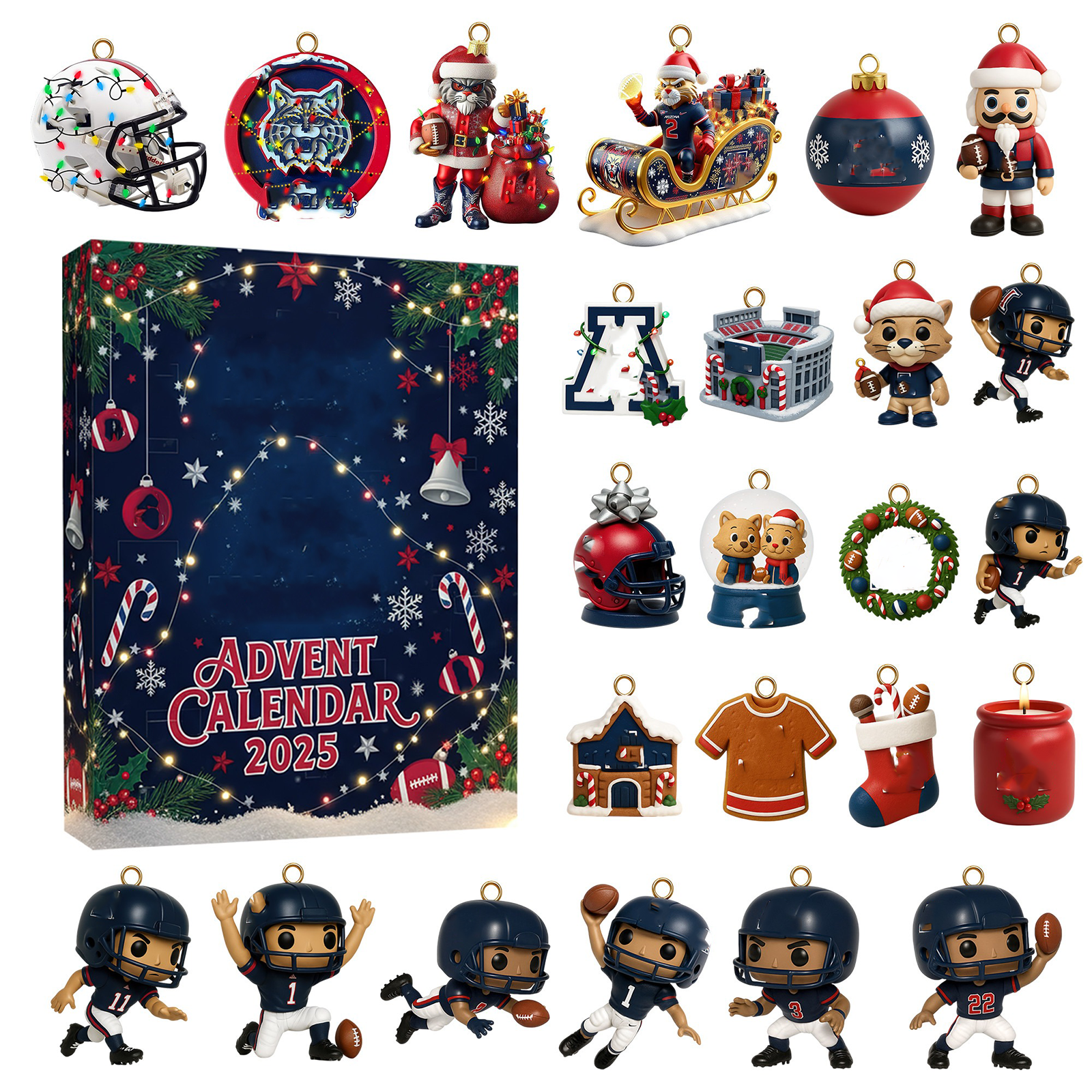 College Wildcats Spirit Advent Calendar 2025 – 25 Days 2D Acrylic ...
