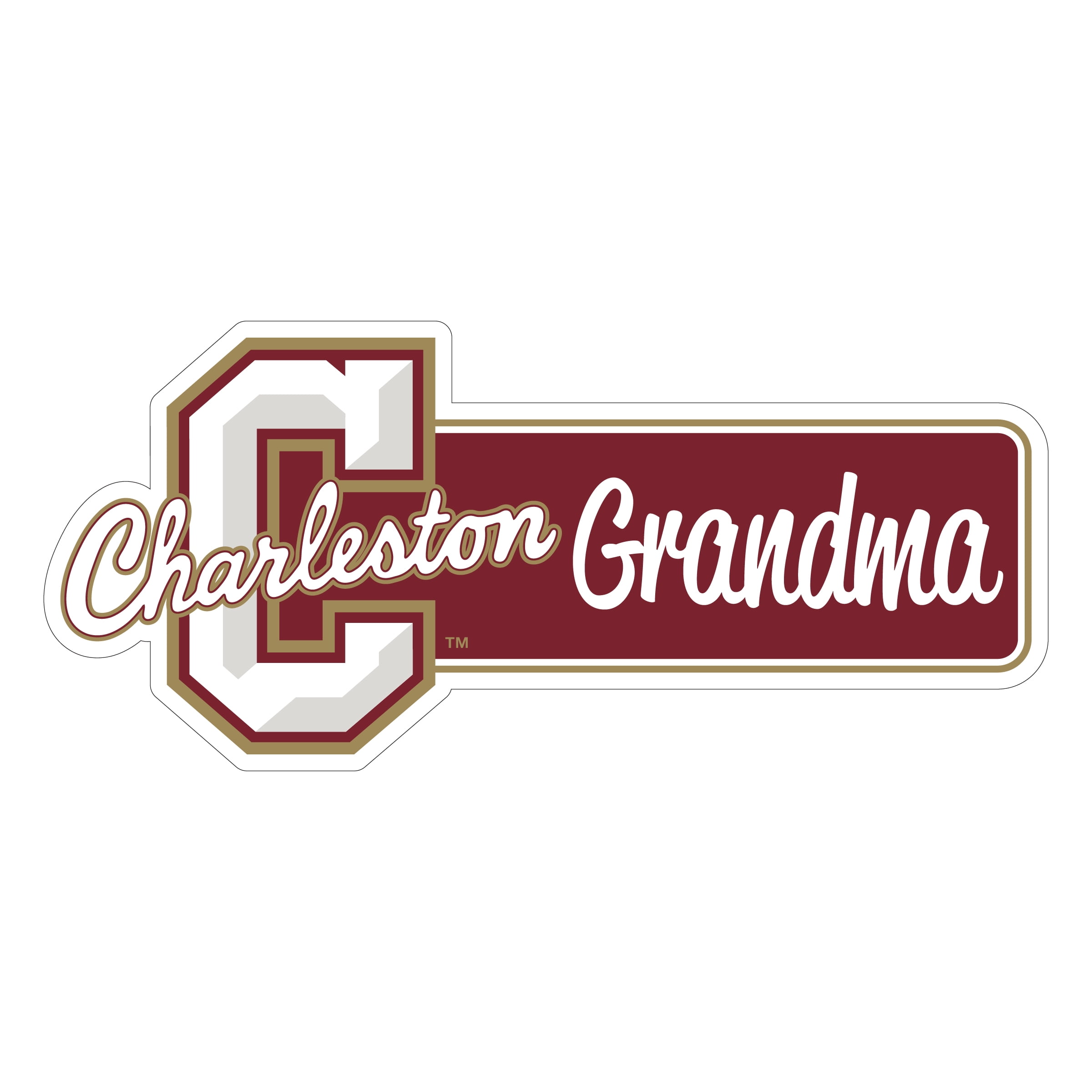 College of Charleston Proud Grandma Die Cut Decal Officially Licensed ...