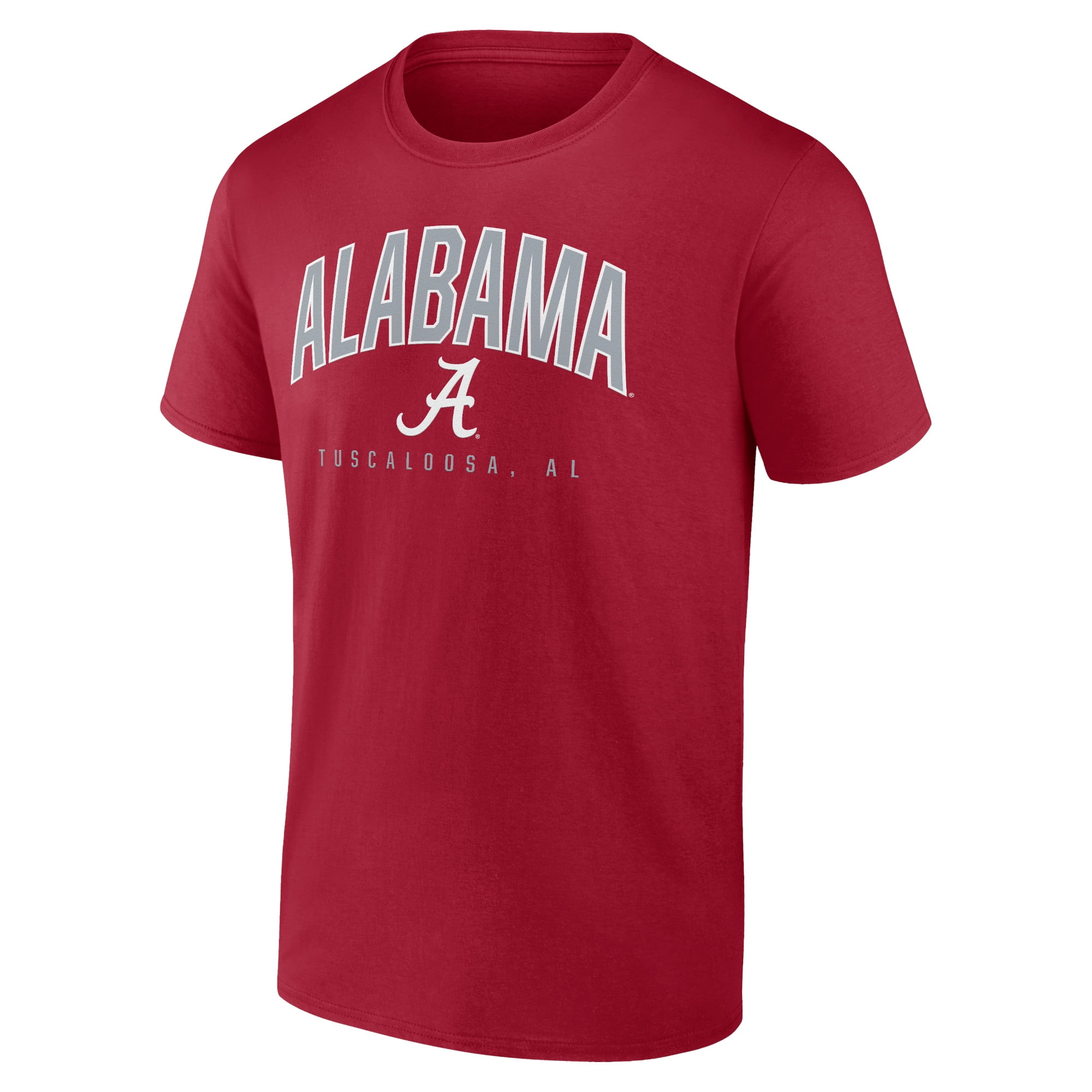 Collegiate BAMA Men's Primary Color Short Sleeve Cotton Crew Tee Mighty ...