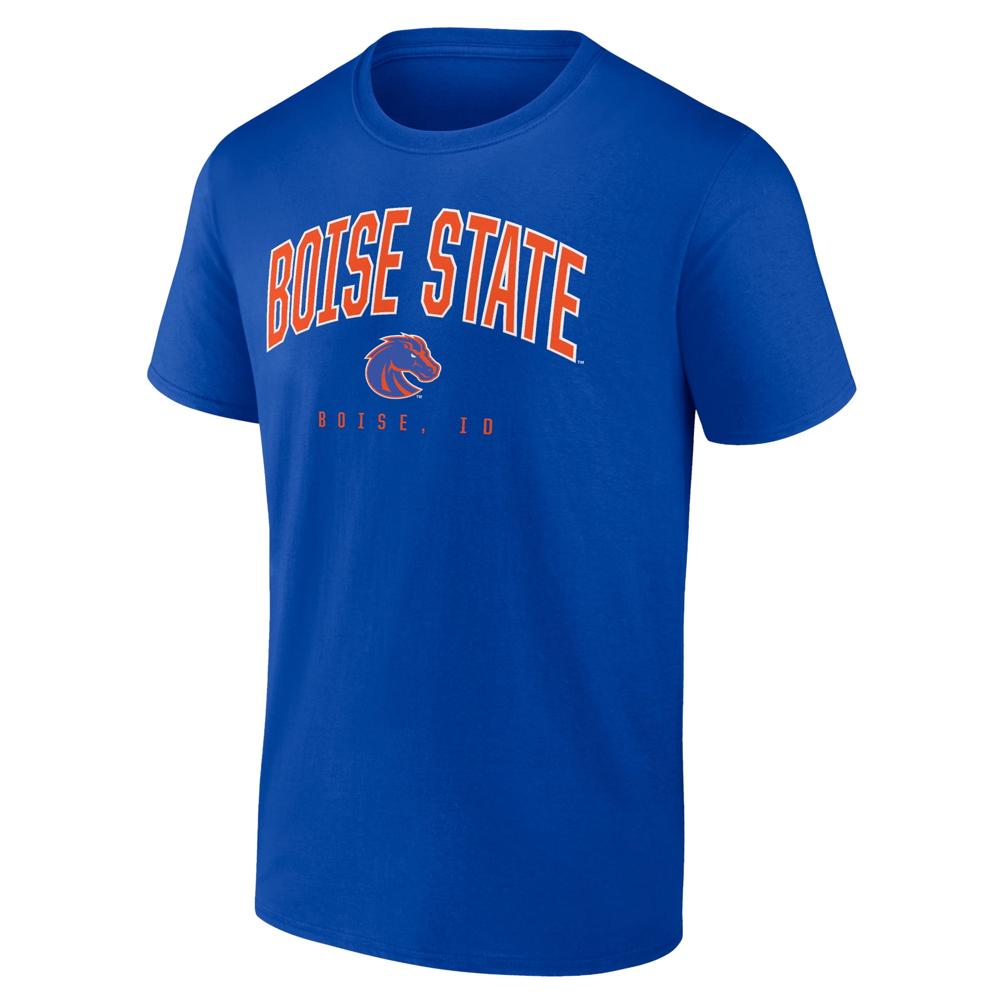 Collegiate BOISE ST Men's Primary Color Short Sleeve Cotton Crew Tee ...