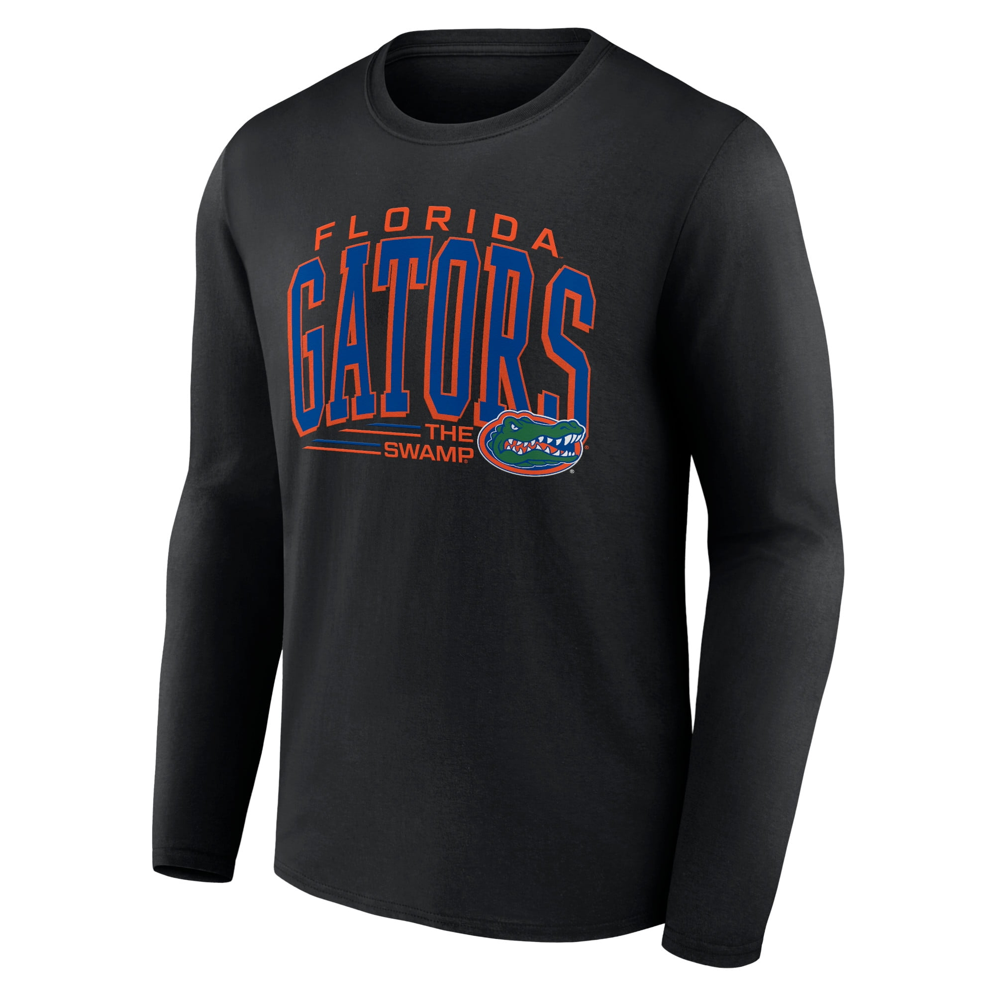 Collegiate FL GATORS Men's Black Color Long Sleeve Cotton Crew Tee Tilt ...