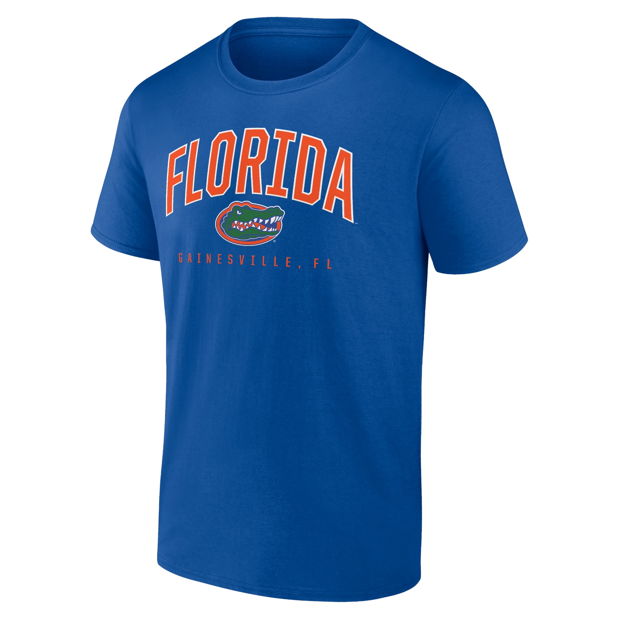 Collegiate FL GATORS Men's Primary Color Short Sleeve Cotton Crew Tee ...