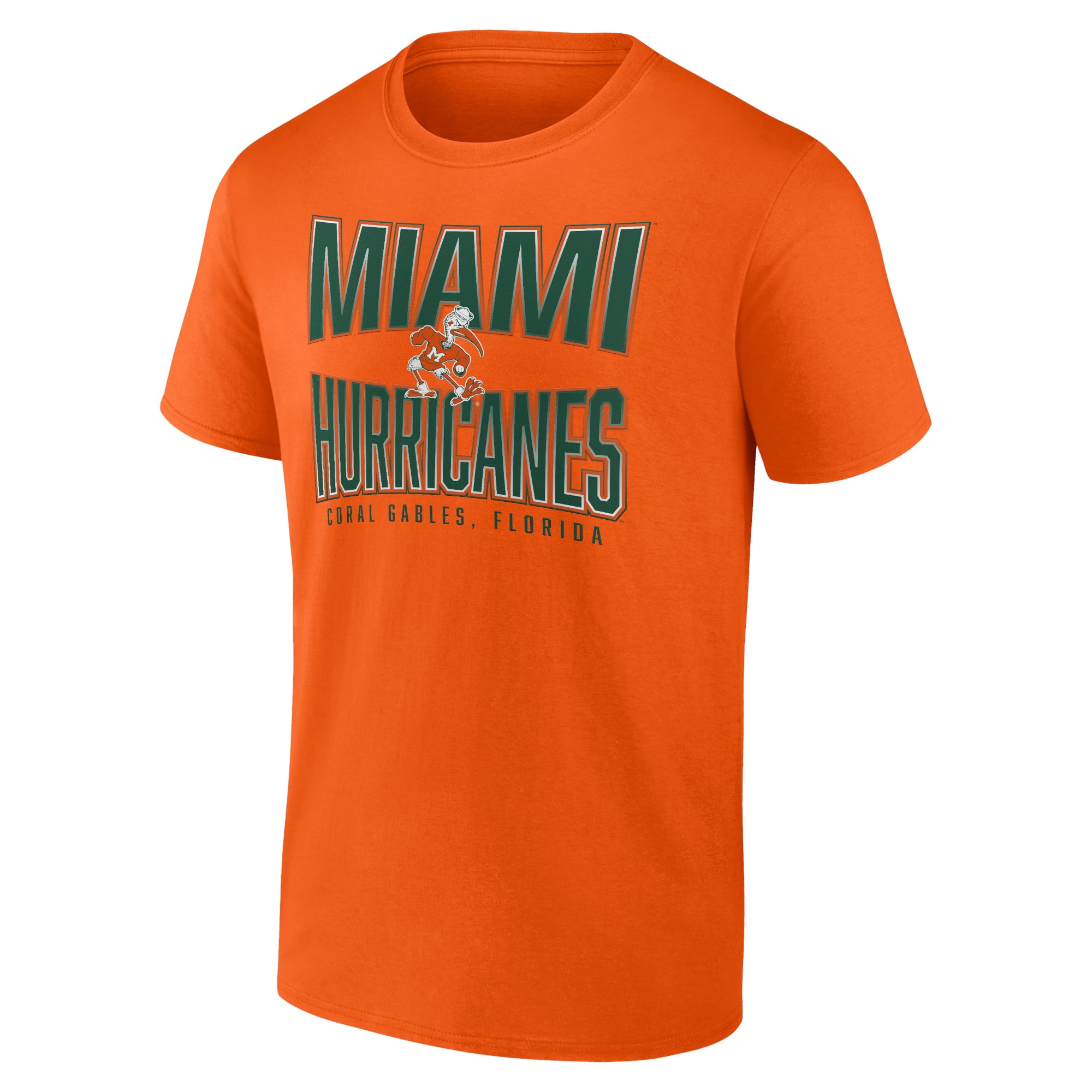 Collegiate MIAMI HURR Men's Black Color Long Sleeve Cotton Crew Tee ...