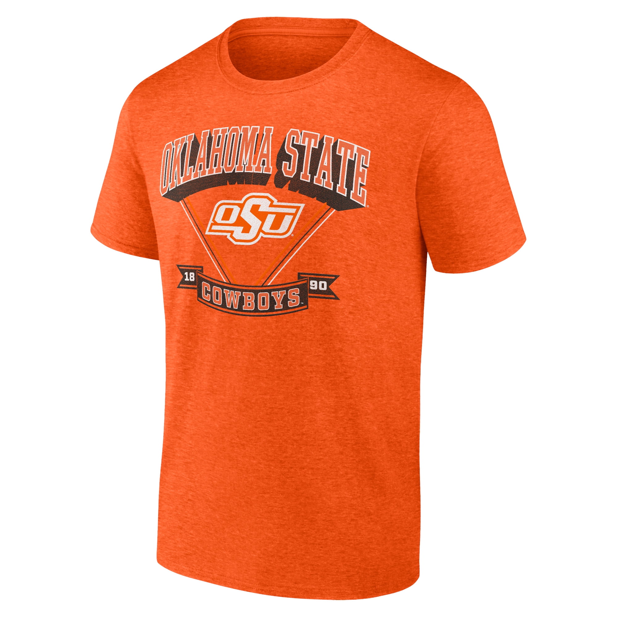 Collegiate OKLAHOMA STATE Men's Primary Color Long Sleeve Cotton Crew ...