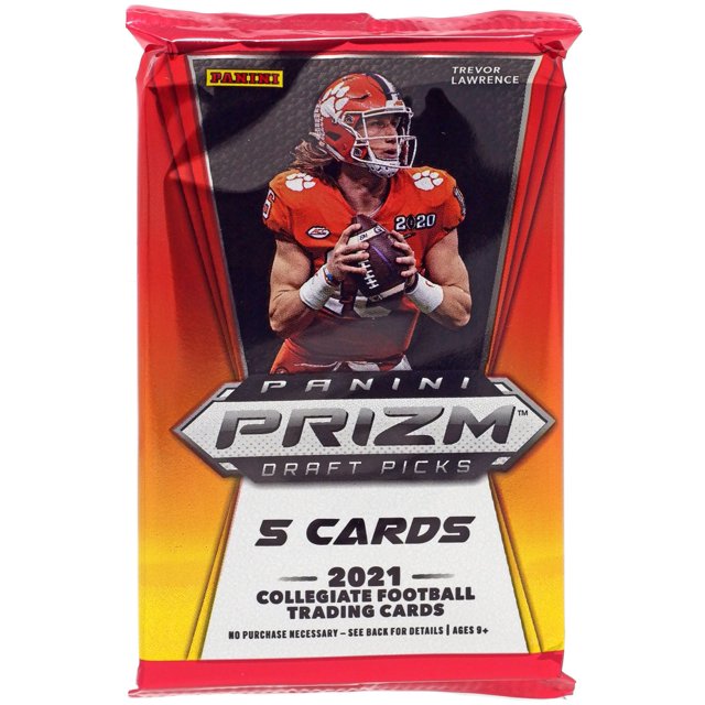 Collegiate Panini 2021 Prizm Draft Football Trading Card BLASTER Pack ...