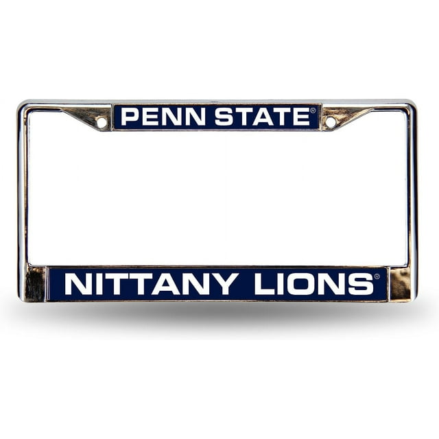 Collegiate Penn State Blue Laser Chrome Acrylic License Plate Frame ...