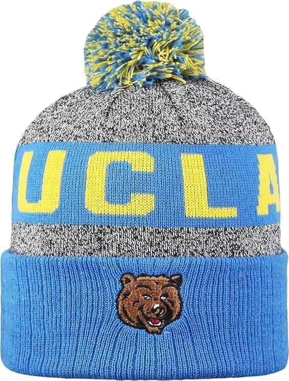 Brand New Collegiate Men's U C L A Cuffed Knit Winter Pom Beanie Hat ...