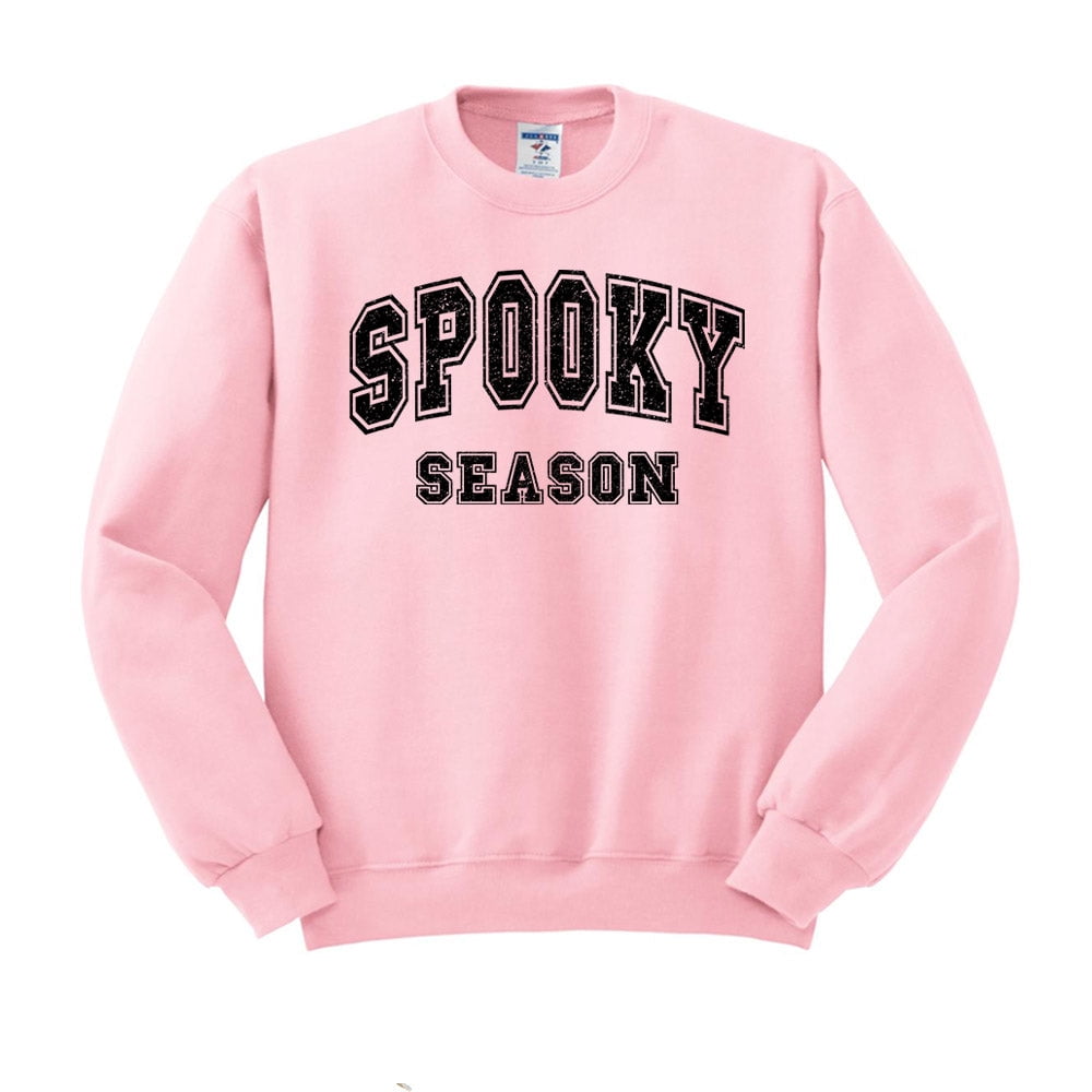 Collegiate Spooky Season Sweatshirt Unisex X-Large Pink - Walmart.com