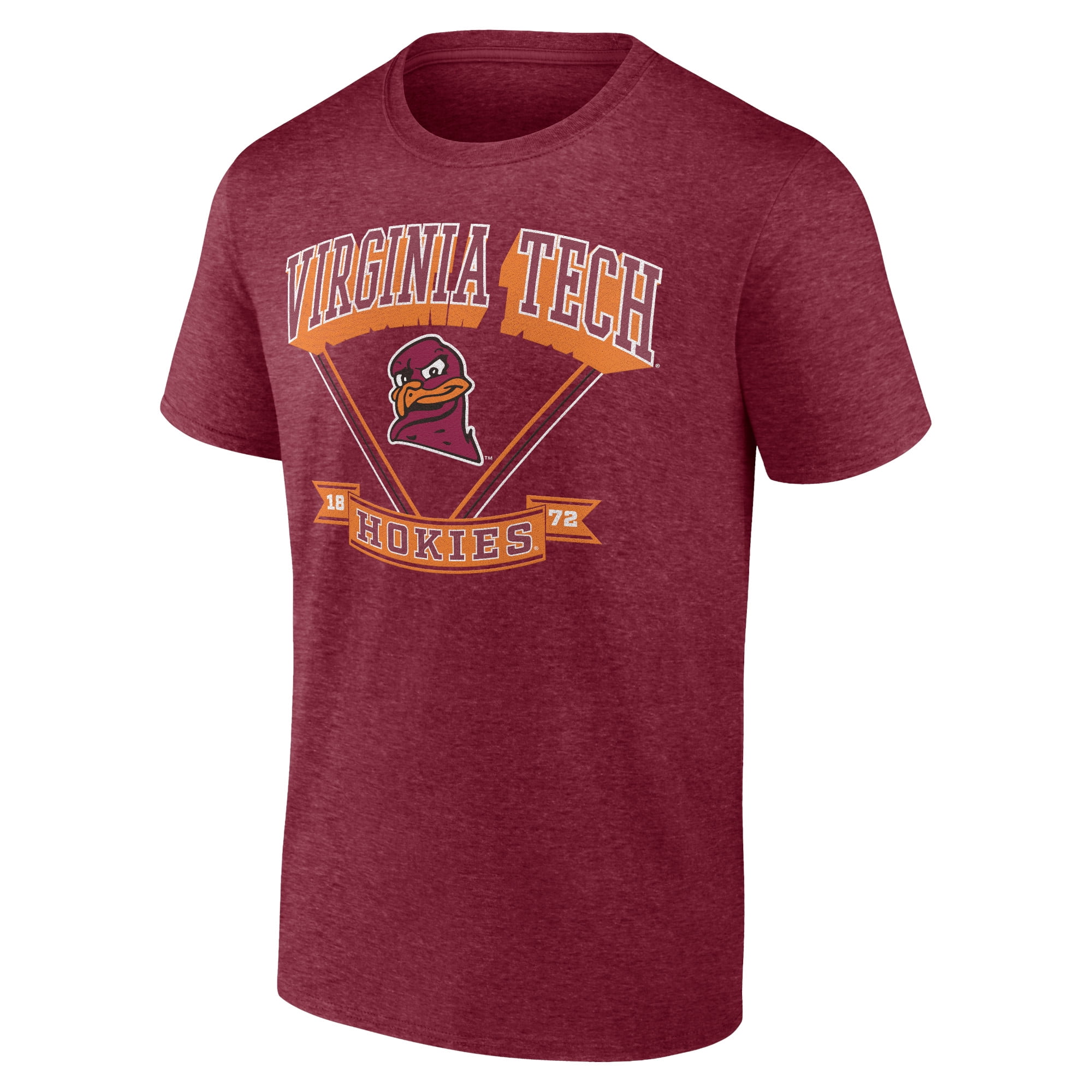 Collegiate VIRGINIA TECH Men's Primary Color Long Sleeve Cotton Crew ...