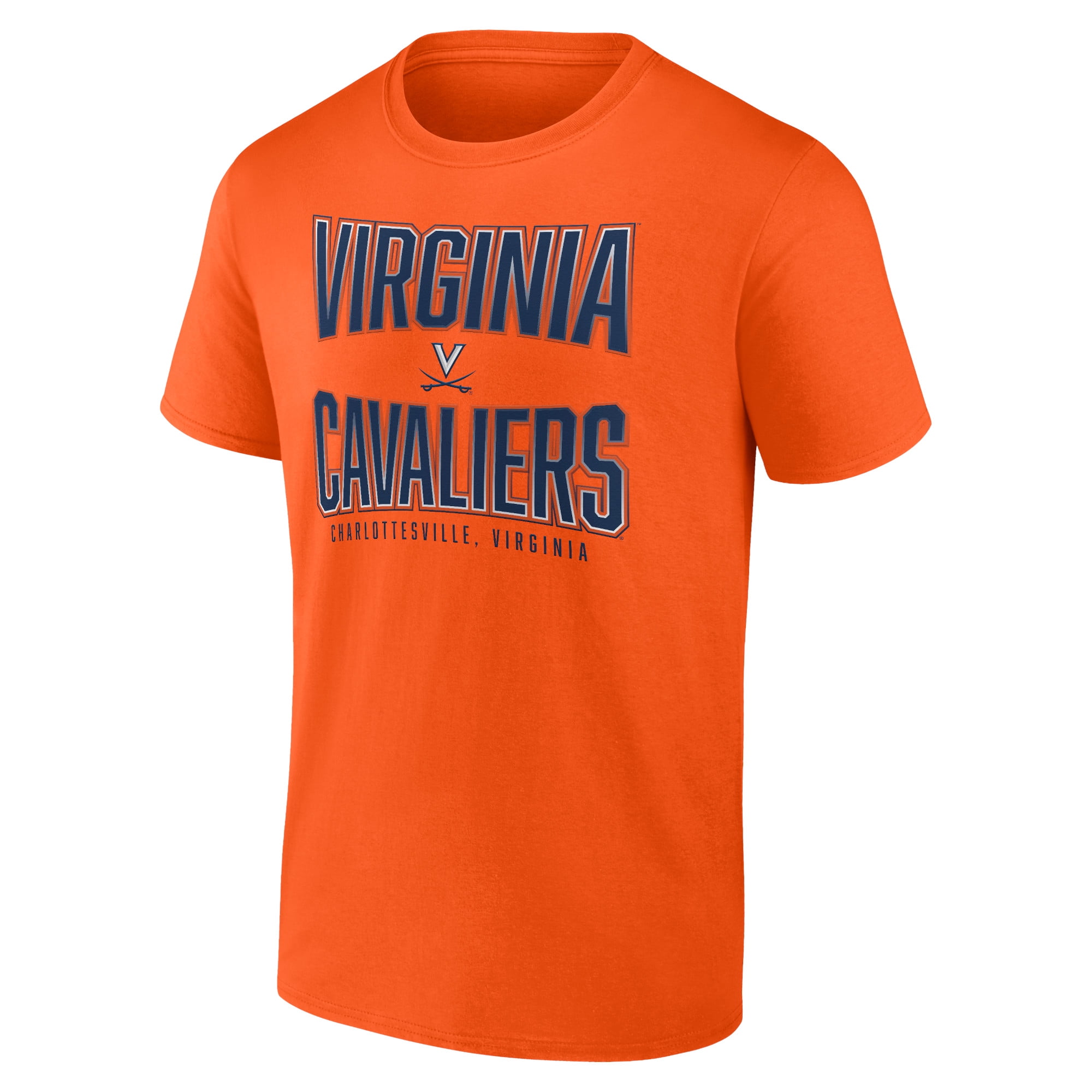 Collegiate VIRGINIA Men's Black Color Long Sleeve Cotton Crew Tee Tilt ...