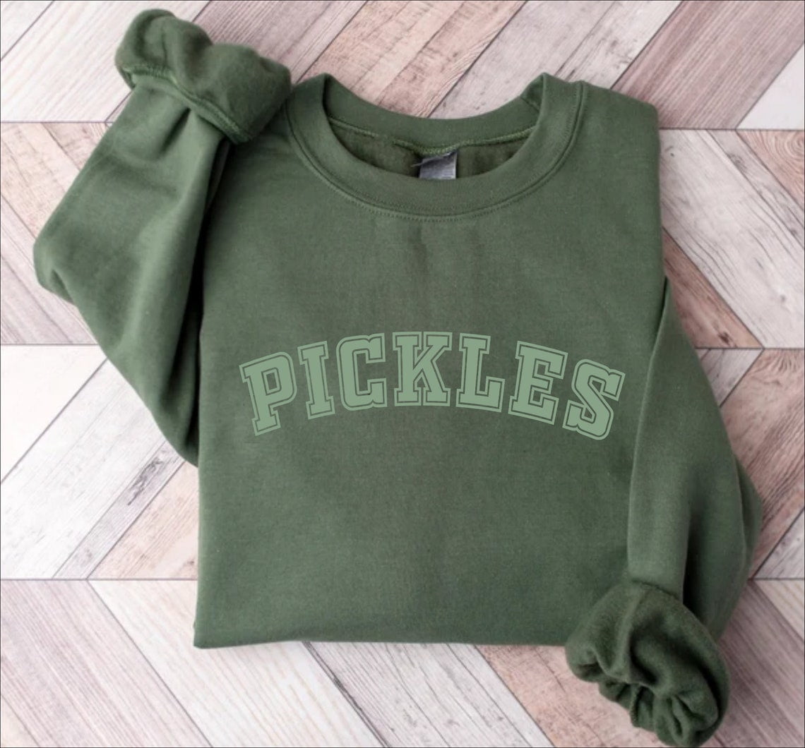 Collegiate Vintage Pickle Sweatshirt, Womens Canning Season Pickle ...