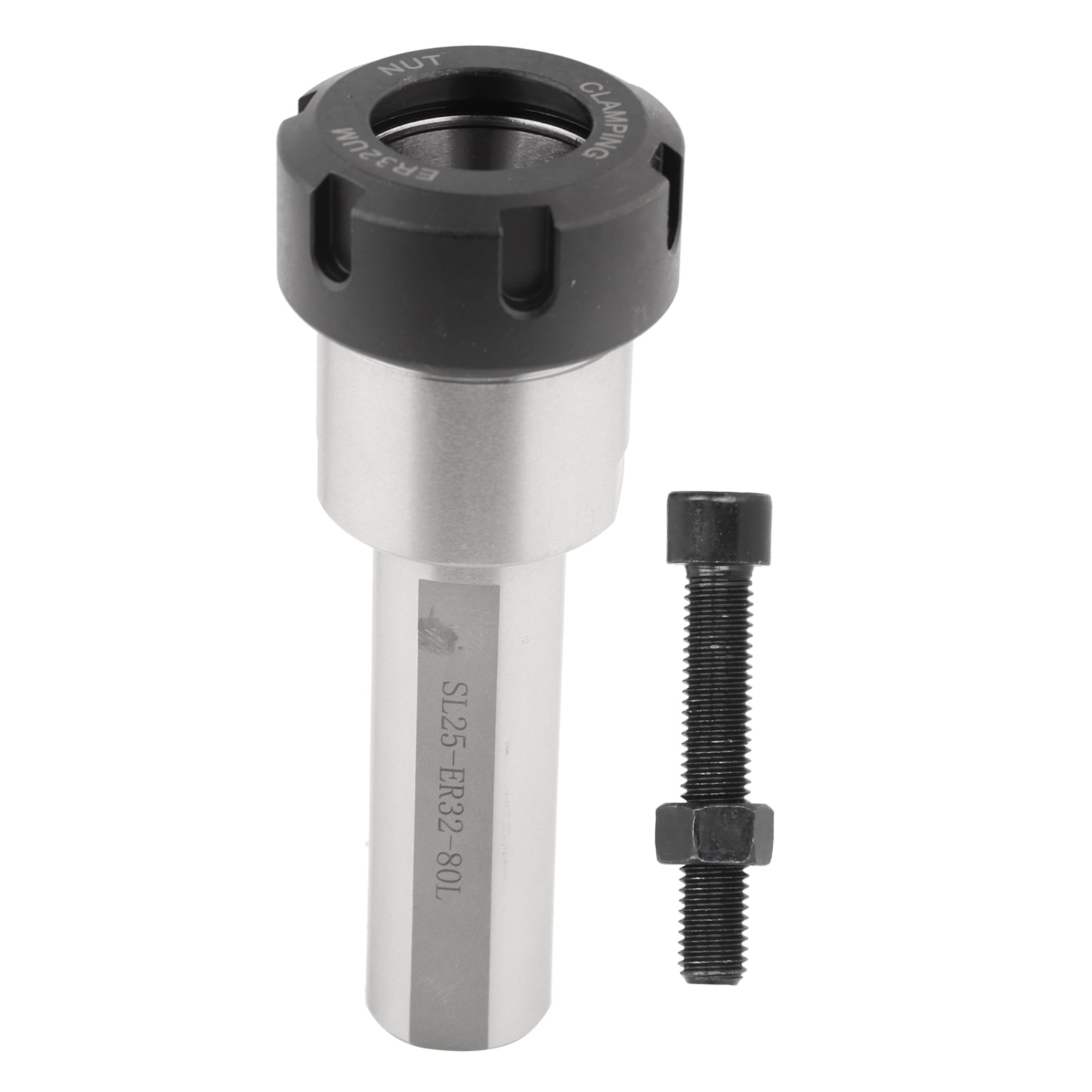 Collet Chuck Holder Straight Shank Extension Rod CNC Lathe Machine Tapping Tool SL25-ER32-80L ...