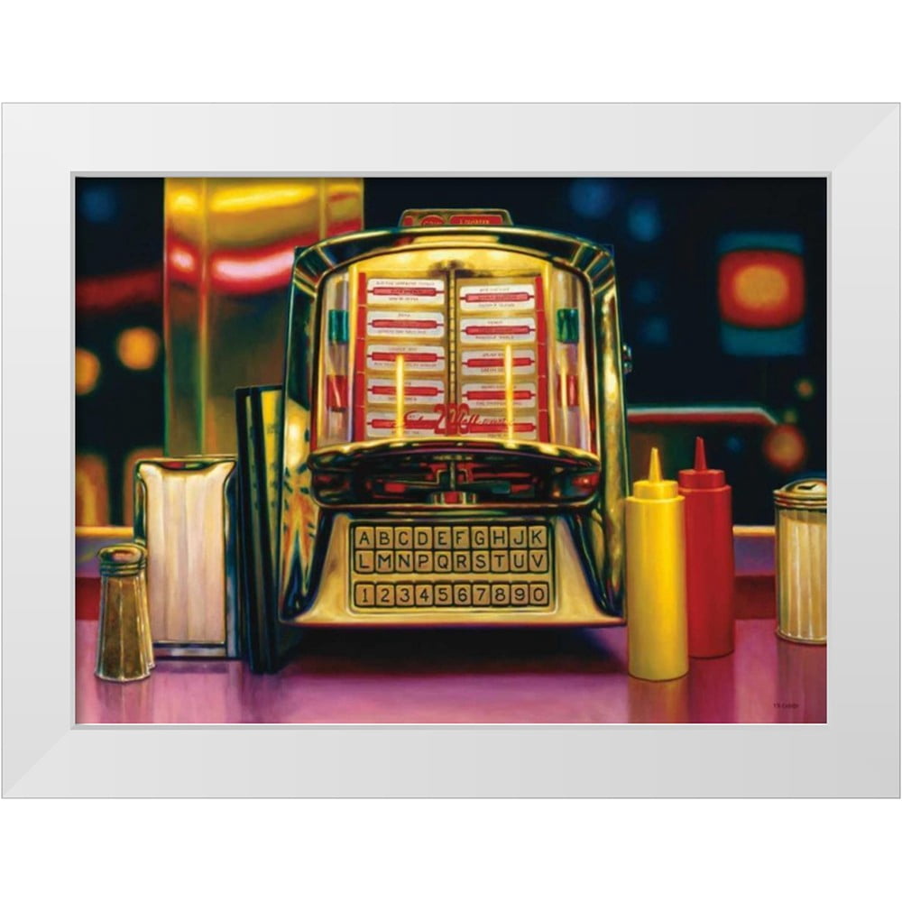 Colletta, TR 32x24 White Modern Wood Framed Museum Art Print Titled ...