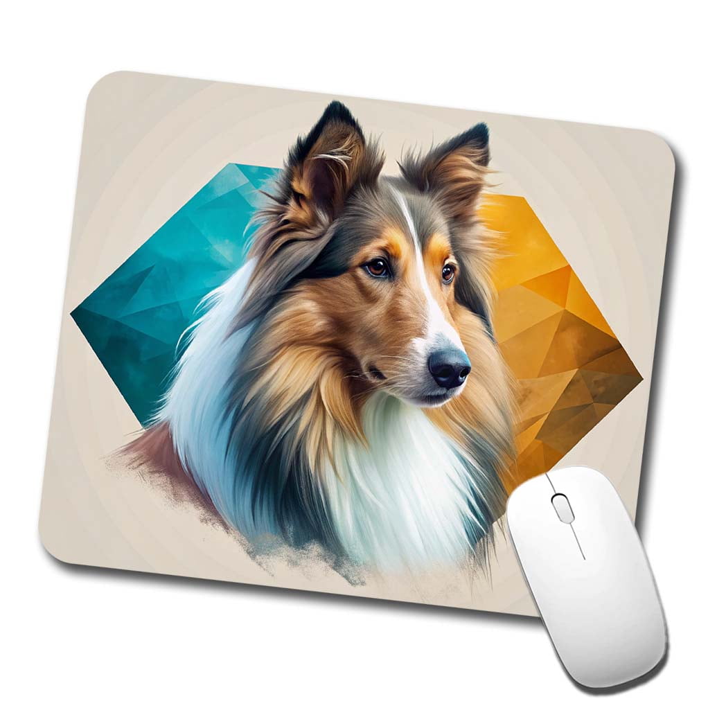 Collie Dog Contemporary Art Mouse Pad Low Profile Gaming Mat - Walmart.com