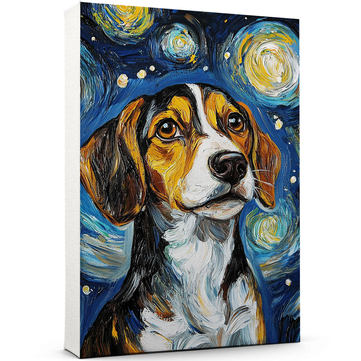 Collie Dog Starry Night Dog Poster Print 12x18in - Van Gogh Inspired ...