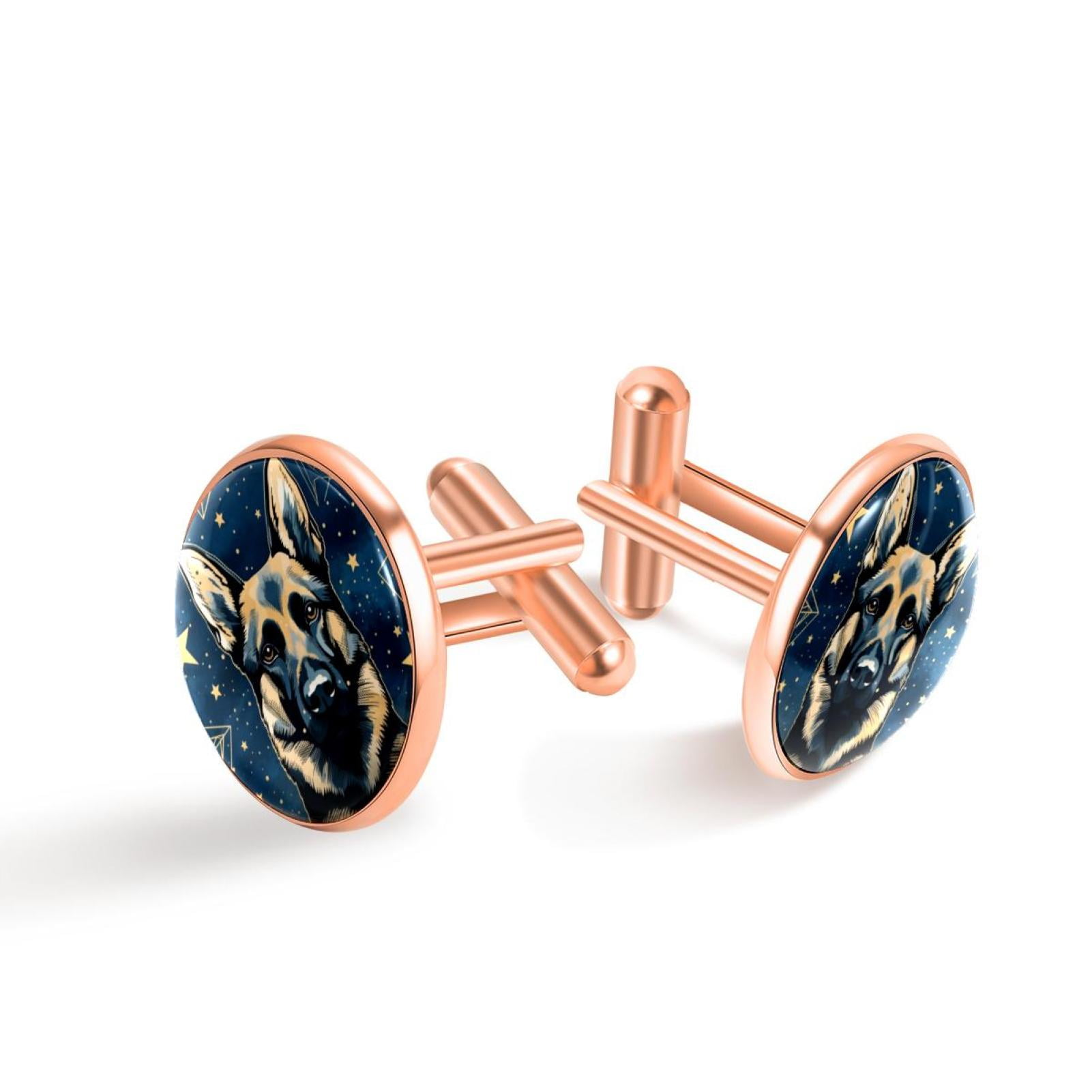 Collie Elegant Dress Shirt Cufflink Set for Men, Made of Stainless ...