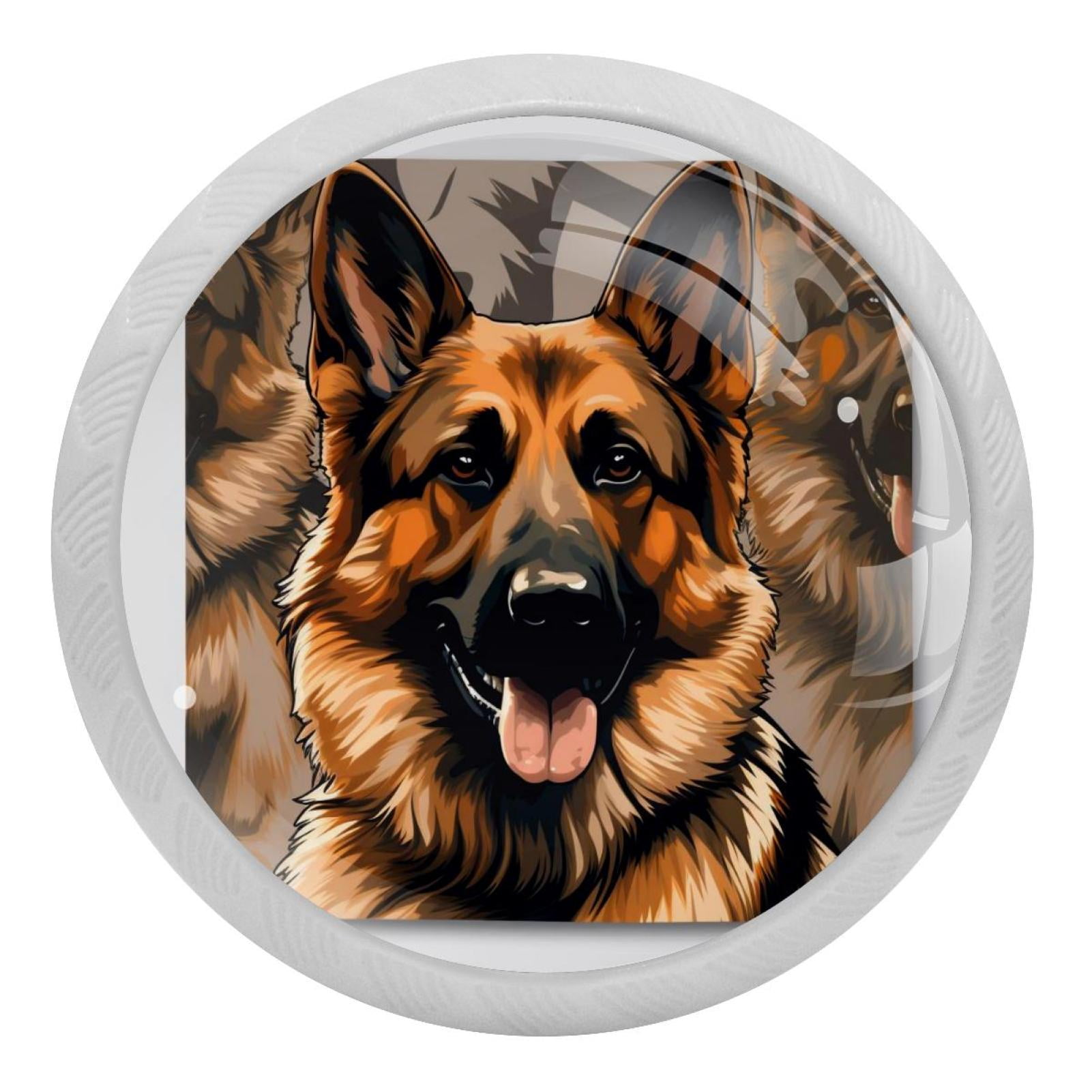 Collie Fluorescent Drawer Pulls with Screws, Round 4-Pack, Glow-in-the ...