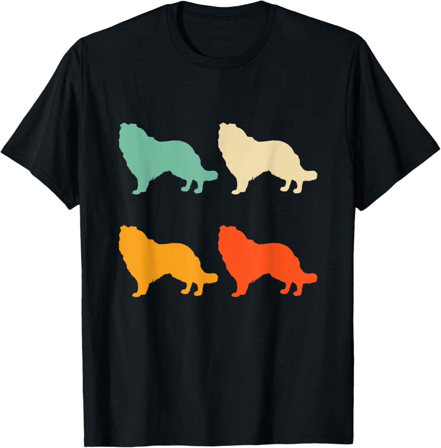 Collie Gift for Dog Lover Retro Collie Tee Vintage Collie T-Shirt ...