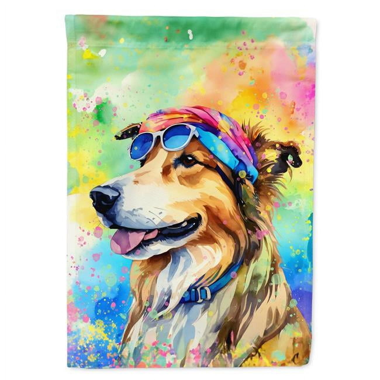 Collie Hippie Dawg House Flag 28 in x 40 in - Walmart.com