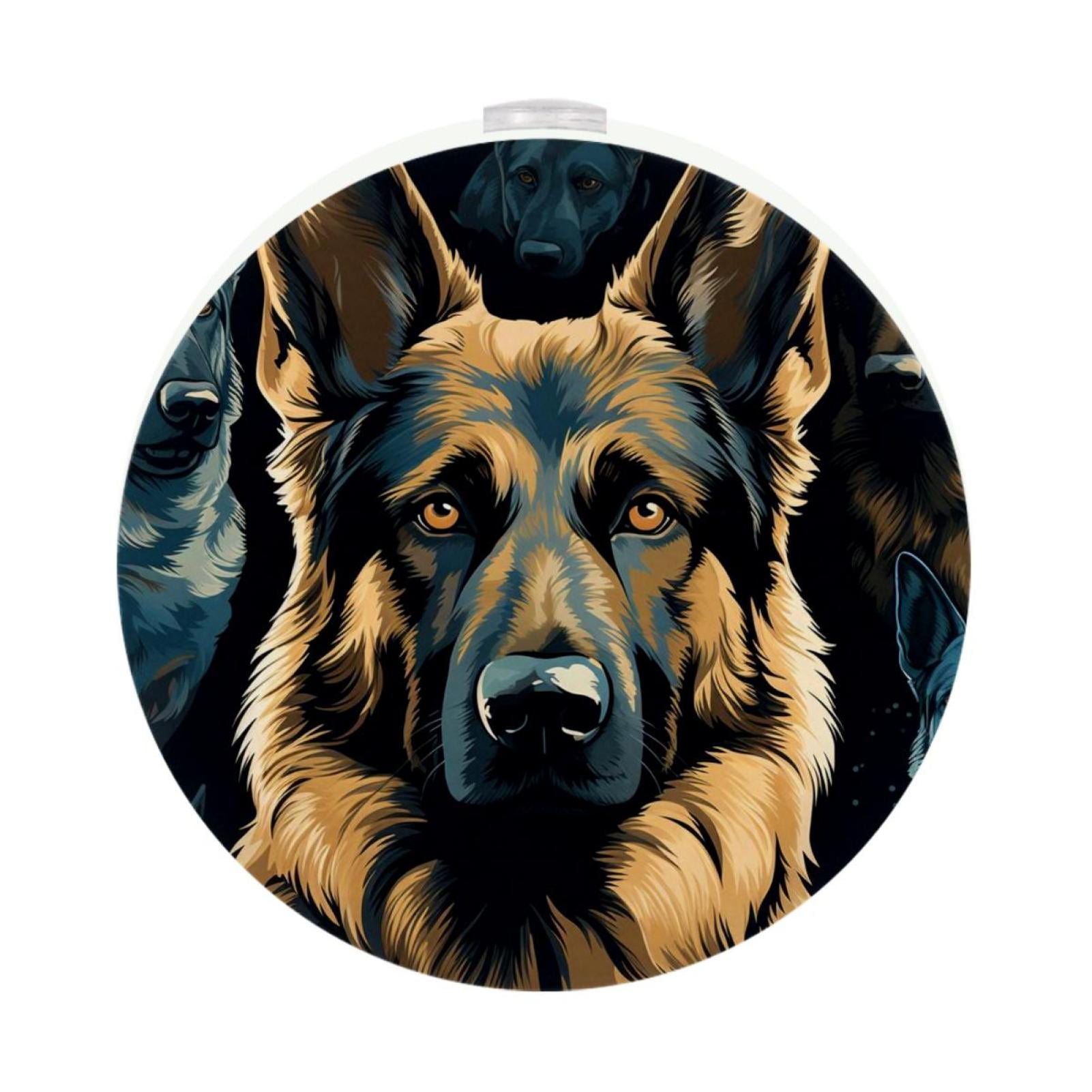 Collie Set of 2 LED Round Night Lights for Brightening up your Space at ...