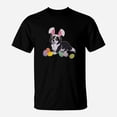 Collies Dog Bunny Rabbit Hat Playing Easter Eggs Happy TShirt - Walmart.com