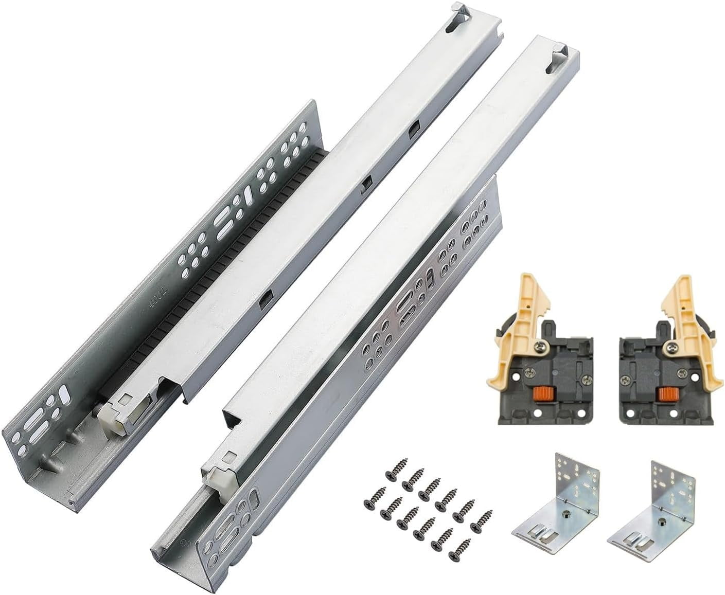 Collinet Industries 21 Inch Undermount Soft Close Drawer Slides, 2 ...