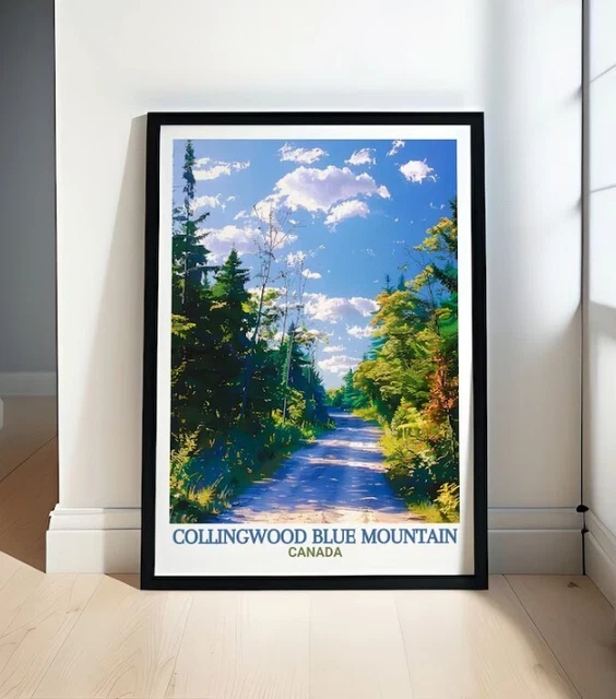 Collingwood Blue Mountain Travel Print - Georgian Trail Prints NO ...