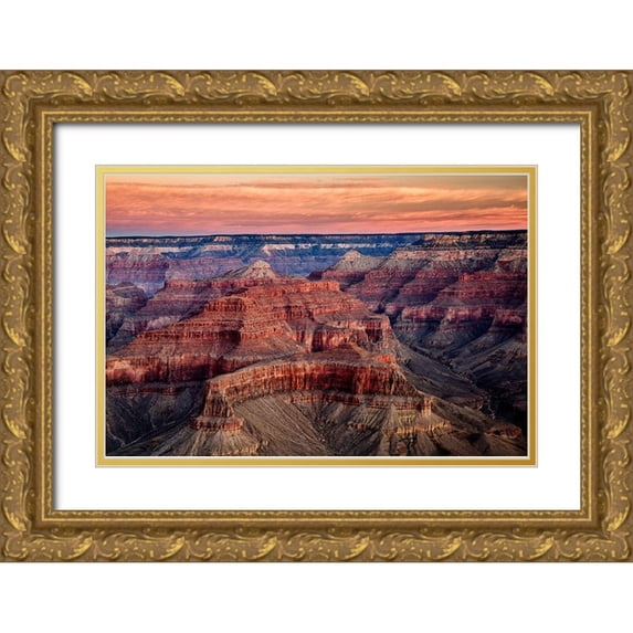 Collins, Ann 32x23 Gold Ornate Wood Framed with Double Matting Museum ...