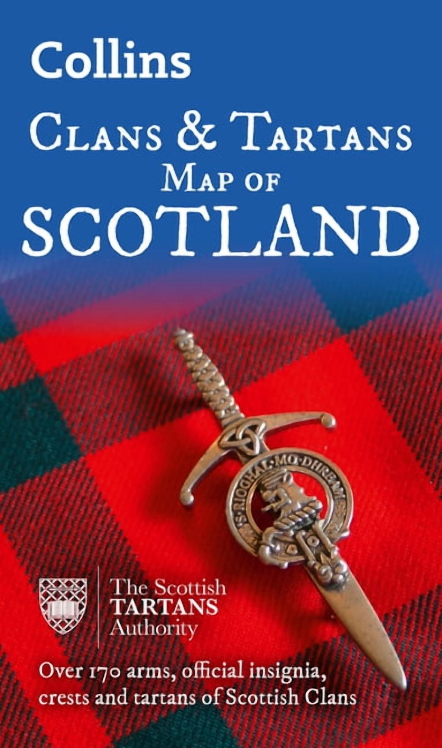 Collins Clans and Tartans Map of Scotland: Over 170 Arms, Official ...