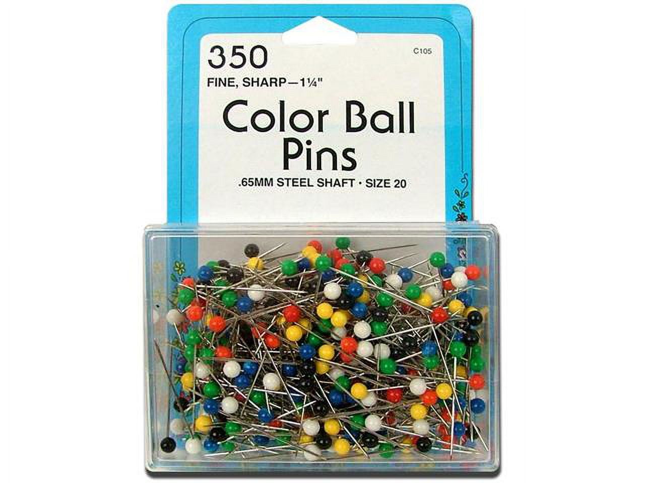 Collins Color Ball Pins 1.25" 350pc - Walmart.com
