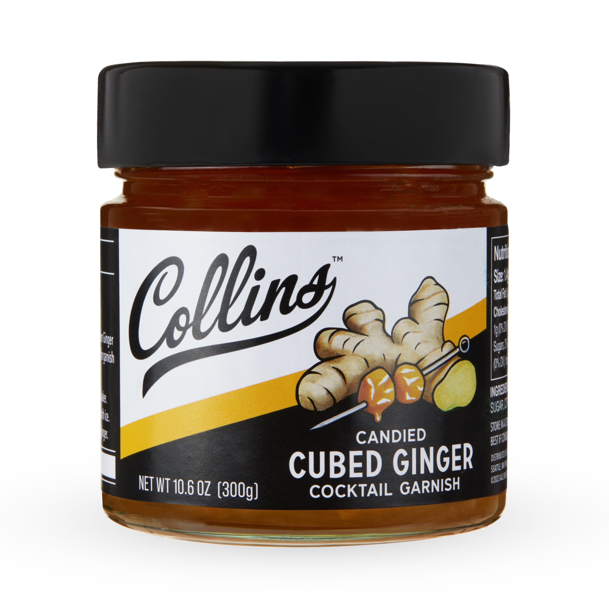 Collins Cubed Ginger in Syrup for Cocktails, Candied Ginger Dessert,10. ...