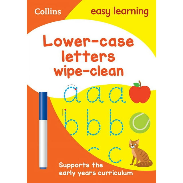 Collins Easy Learning Preschool: Lower Case Letters: Wipe-Clean ...