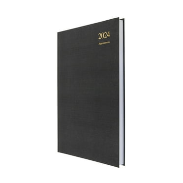 AT-A-GLANCE DayMinder 2024 Basic Daily Planner Black Small 5 x 8 ...