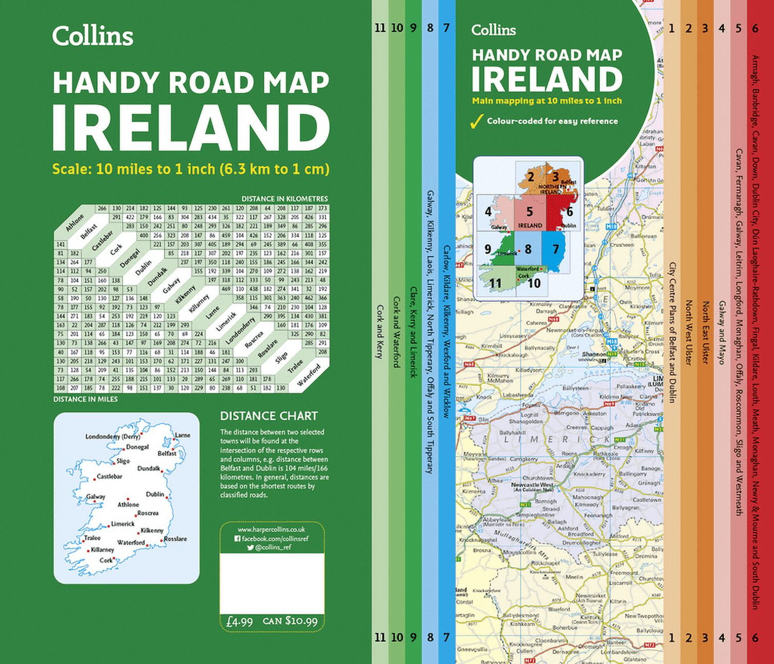 Collins Handy Road Map Ireland (Paperback) - Walmart.com