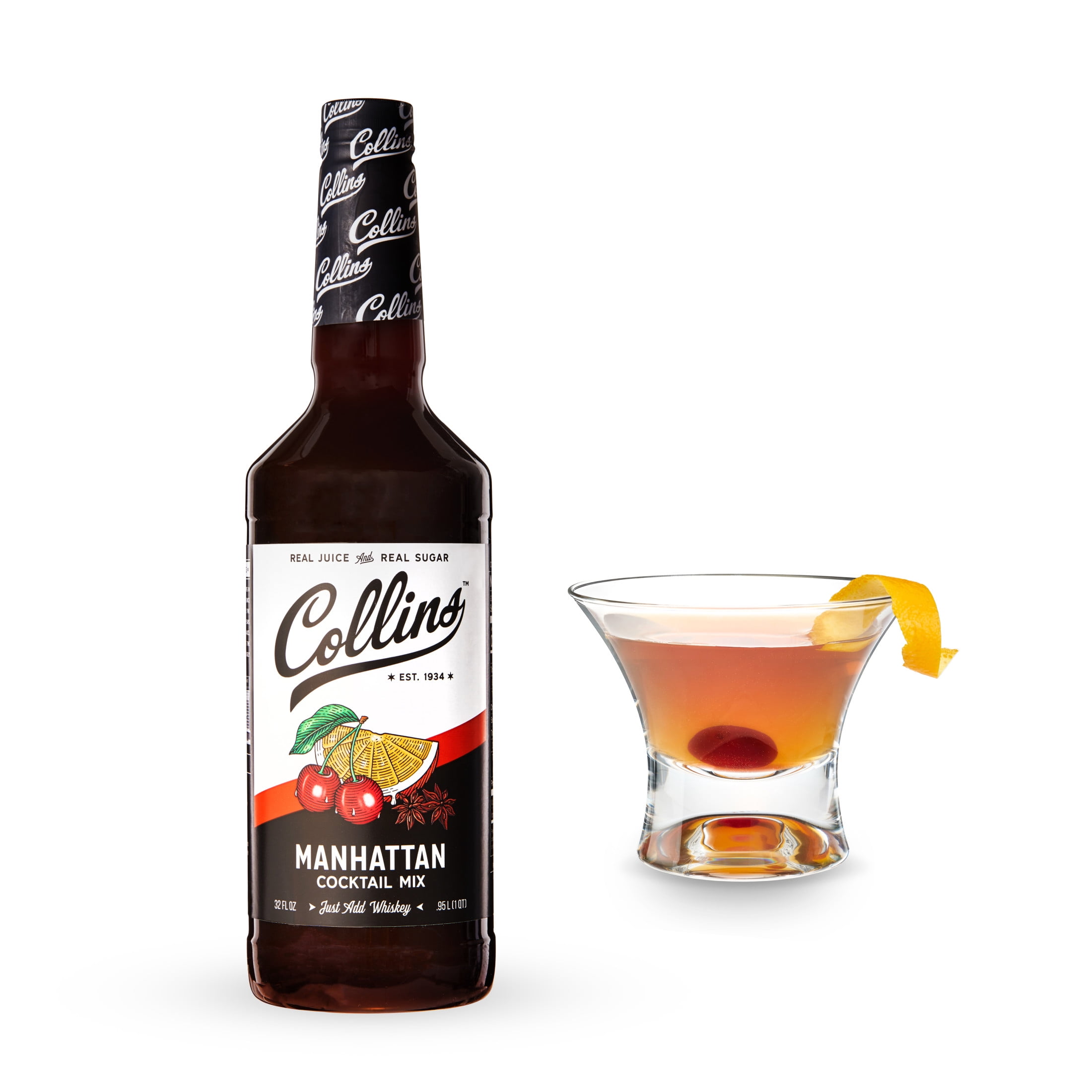 Collins Manhattan Mix | Made With Real Brown Sugar, Orange and Cherry ...