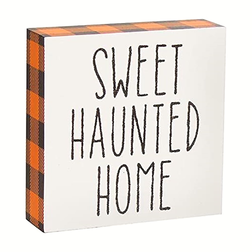 Collins Painting 'Sweet Haunted Home' Mini Block Sign - Small Wooden ...