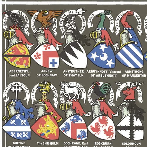 Collins: Scotland of Old Wall Map - 40 x 30.75 inches - Rolled Canvas ...