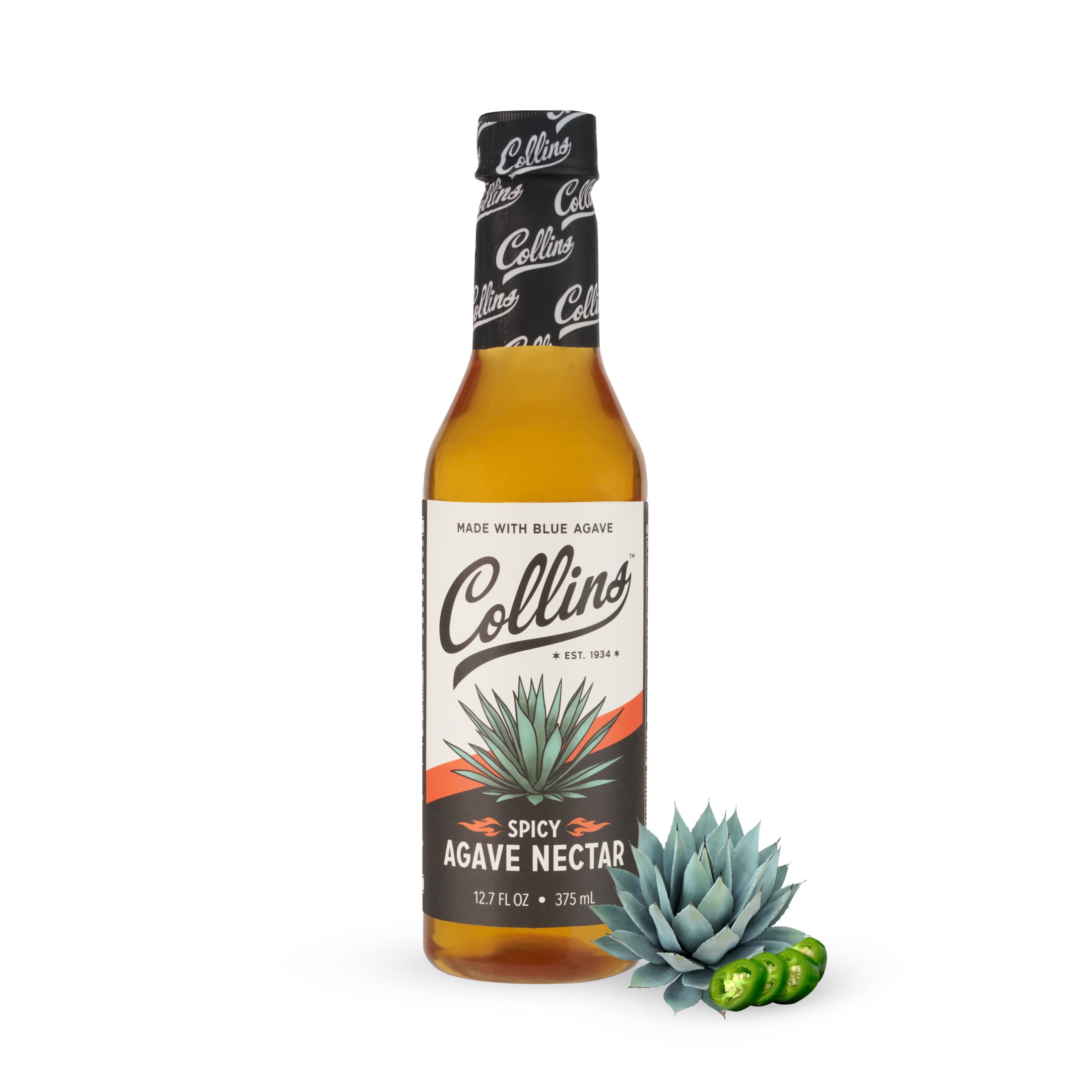 Collins Spicy Agave Nectar, Premium Cocktail Mixer for Margaritas and ...