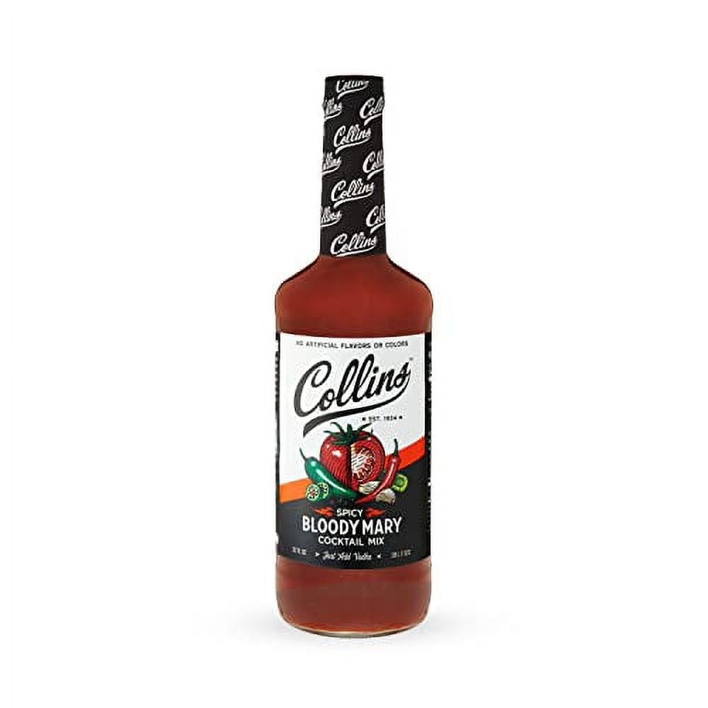 Collins Spicy Bloody Mary Mix, Made With Tomato, Garlic, Worcestershire ...