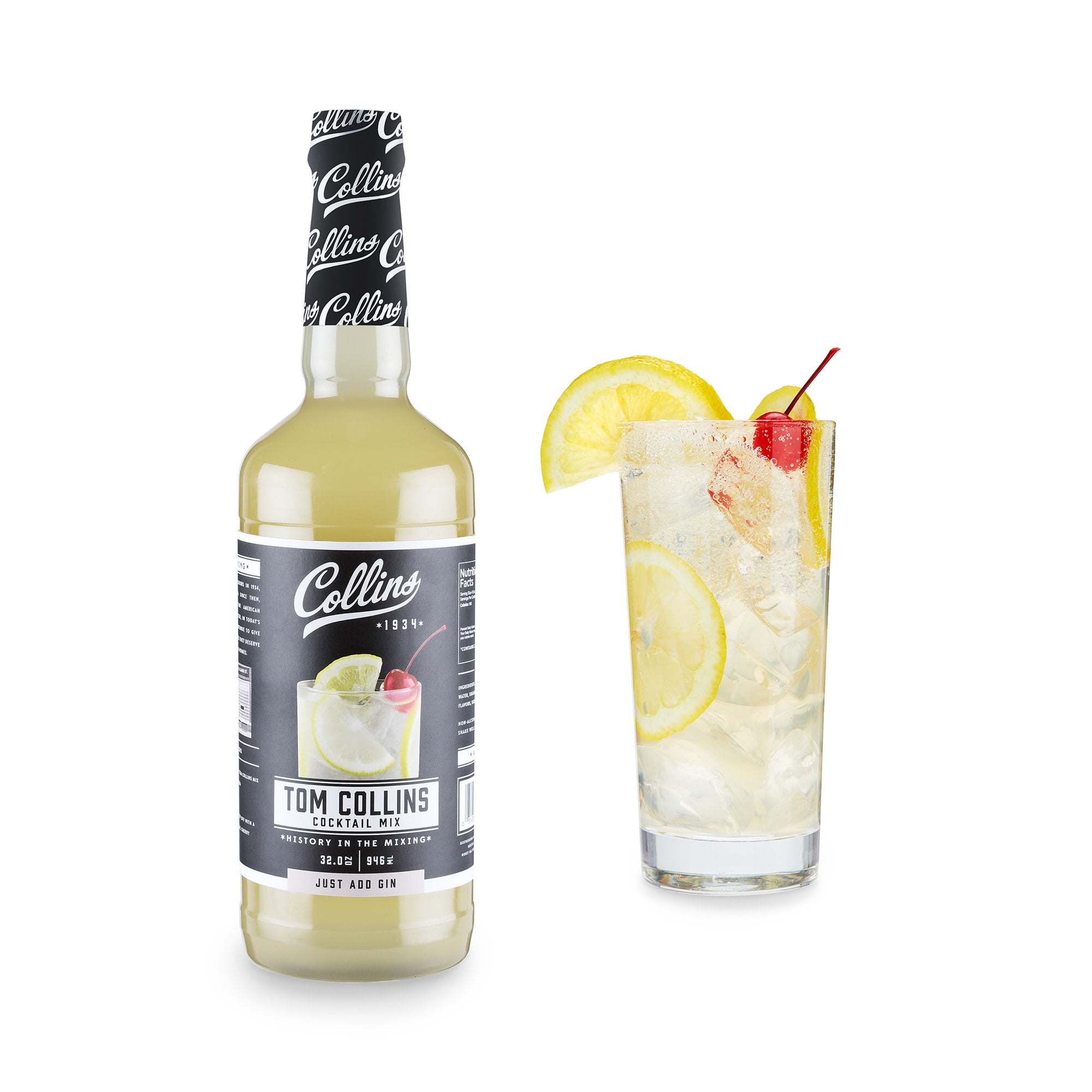 Collins Tom Collins Drink Mix | Made With Real Lemon Juice and Sugar ...