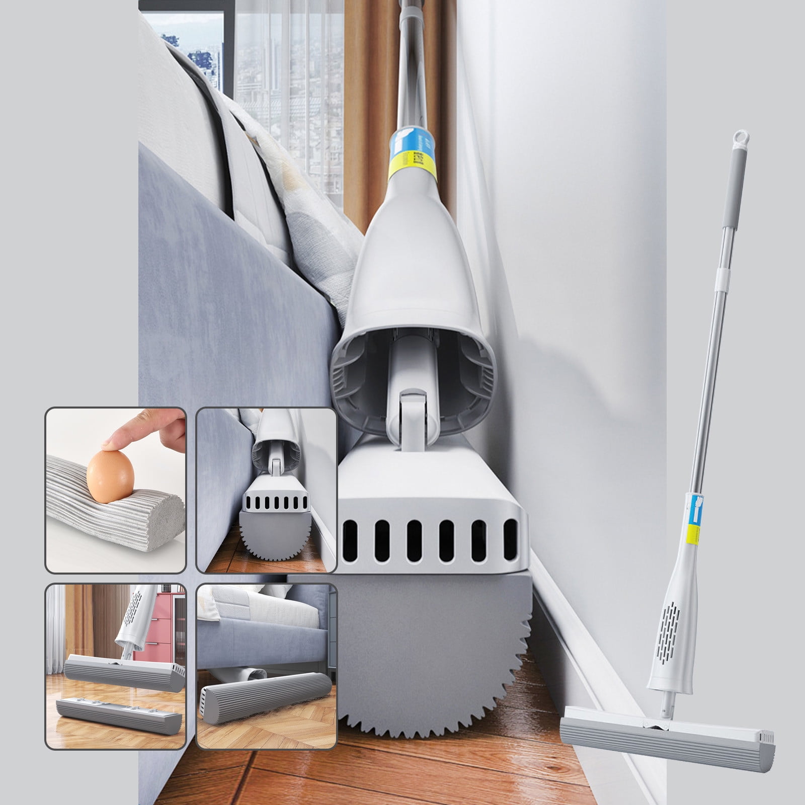 Collodion Mop, Gaps Squeezes Water-Free Hand Wash Mop, Household ...