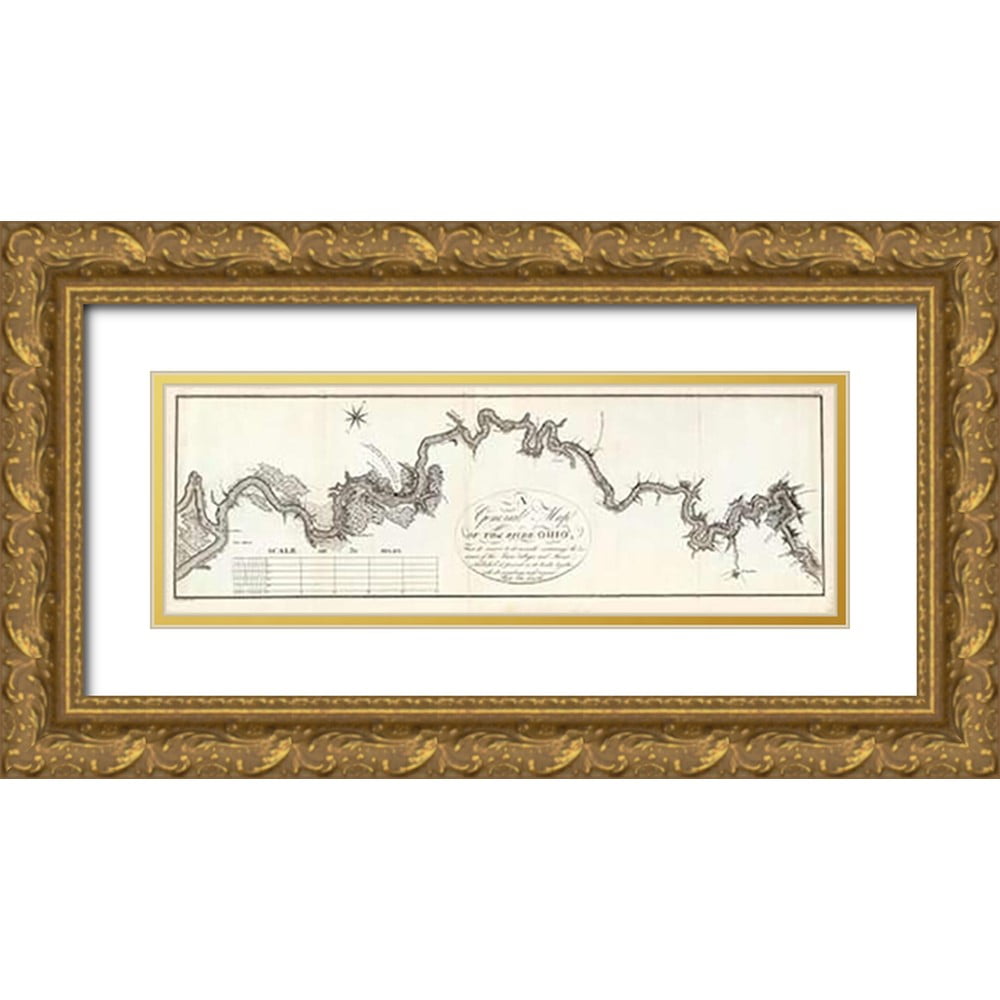 Collot, George Henri Victor 32x13 Gold Ornate Wood Framed with Double ...