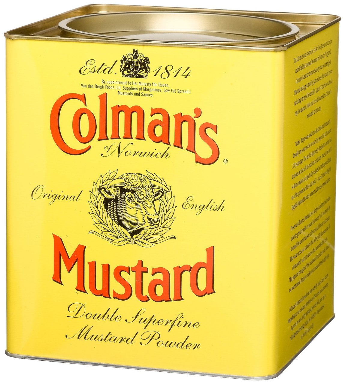Colman'S Dry Mustard Powder 2 Kilogram Tin - 1 Per Case - Walmart.com