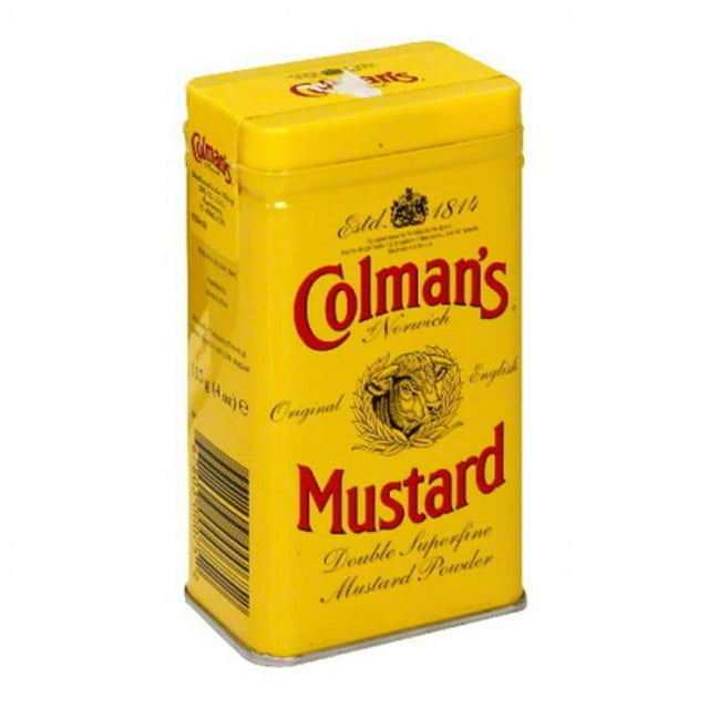 Colman's Double Superfine Mustard Powder, Hot Ground Spice, 113g ...