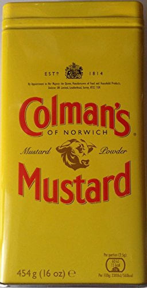 Colman's Ground Spice Mustard Powder, Flavorful 16-Ounce Cans (Pack of ...