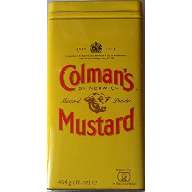 Colman's Ground Spice Mustard Powder, Flavorful 16-Ounce Cans (Pack of ...