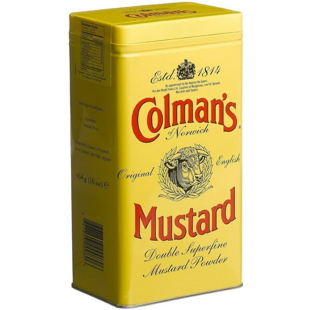 Colmans Mustard Powder Tin 454g - Walmart.com