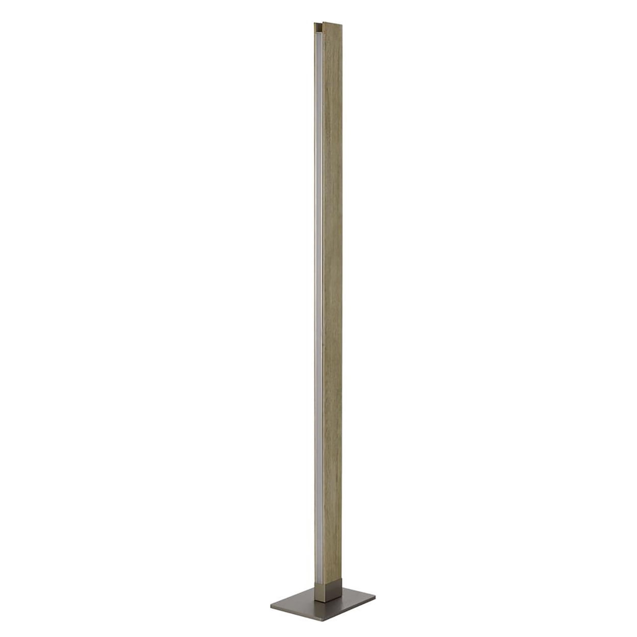 Colmar Integrated Led Rubber Wood Floor Lamp With Dimmer Control. 24W ...